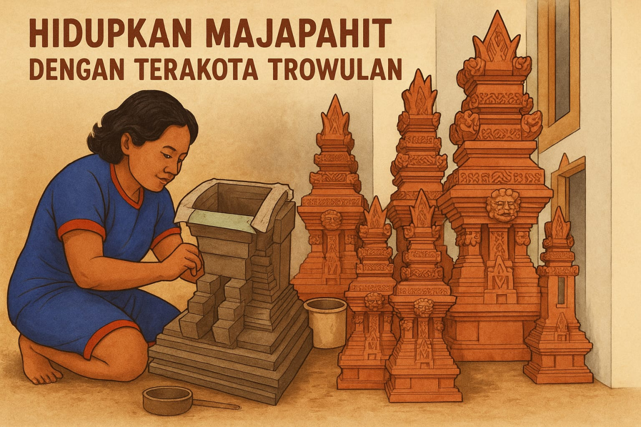 Hidupkan Majapahit Lewat Kerajinan Terakota Trowulan